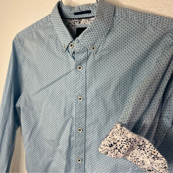 Cactus Man | Shirts | Cactus Man Ricky Singh Polkadot Blue Floral ...